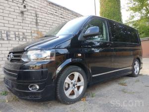 Black Volkswagen Multivan 2013 in Riga, with an engine capacity of 2.00 L and mileage of 280 thousand km for 17200 €, photo 8 on AUTOMOTO.COM.LV