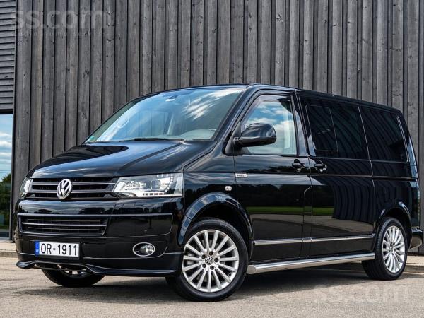 Black Volkswagen Multivan 2013 in Tukums, with an engine capacity of 2.00 L and mileage of 222 thousand km for 20990 €, photo 4 on AUTOMOTO.COM.LV