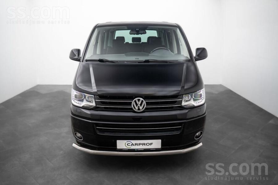 Black Volkswagen Multivan 2013 in Tallinn, with an engine capacity of 2.00 L and mileage of 191 thousand km for 19999 €, photo 5 on AUTOMOTO.COM.LV