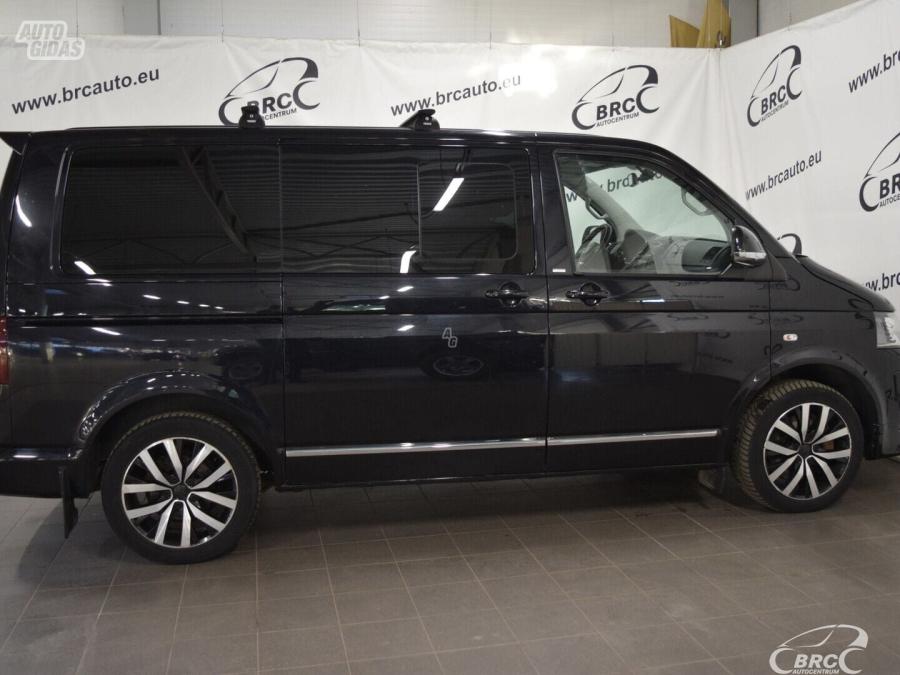 Black Volkswagen Multivan 2014 in Riga, with an engine capacity of 2.00 L and mileage of 260 thousand km for 15900 €, photo 4 on AUTOMOTO.COM.LV