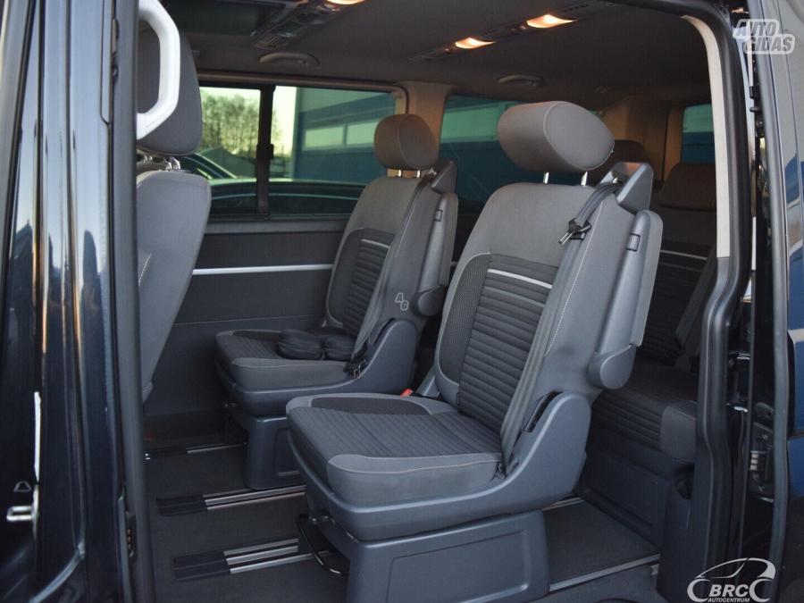 Black Volkswagen Multivan 2014 in Riga, with an engine capacity of 2.00 L and mileage of 260 thousand km for 15900 €, photo 12 on AUTOMOTO.COM.LV