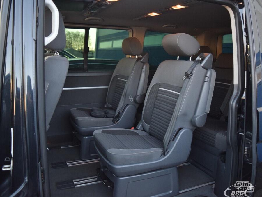 Black Volkswagen Multivan 2014 in Riga, with an engine capacity of 2.00 L and mileage of 260 thousand km for 15900 €, photo 12 on AUTOMOTO.COM.LV