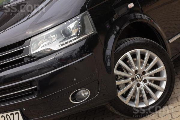Black Volkswagen Multivan 2015 in Riga, with an engine capacity of 2.00 L and mileage of 0 thousand km for 17995 €, photo 2 on AUTOMOTO.COM.LV