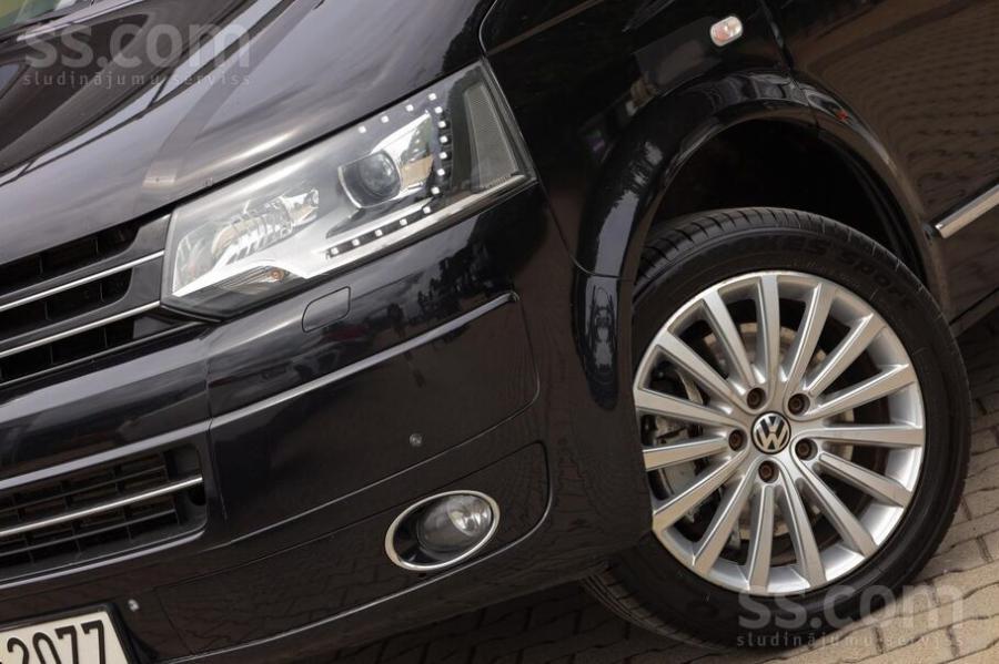 Black Volkswagen Multivan 2015 in Riga, with an engine capacity of 2.00 L and mileage of 0 thousand km for 17995 €, photo 3 on AUTOMOTO.COM.LV