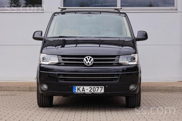 Black Volkswagen Multivan 2015 in Riga, with an engine capacity of 2.00 L and mileage of 0 thousand km for 17995 €, photo 3 on AUTOMOTO.COM.LV