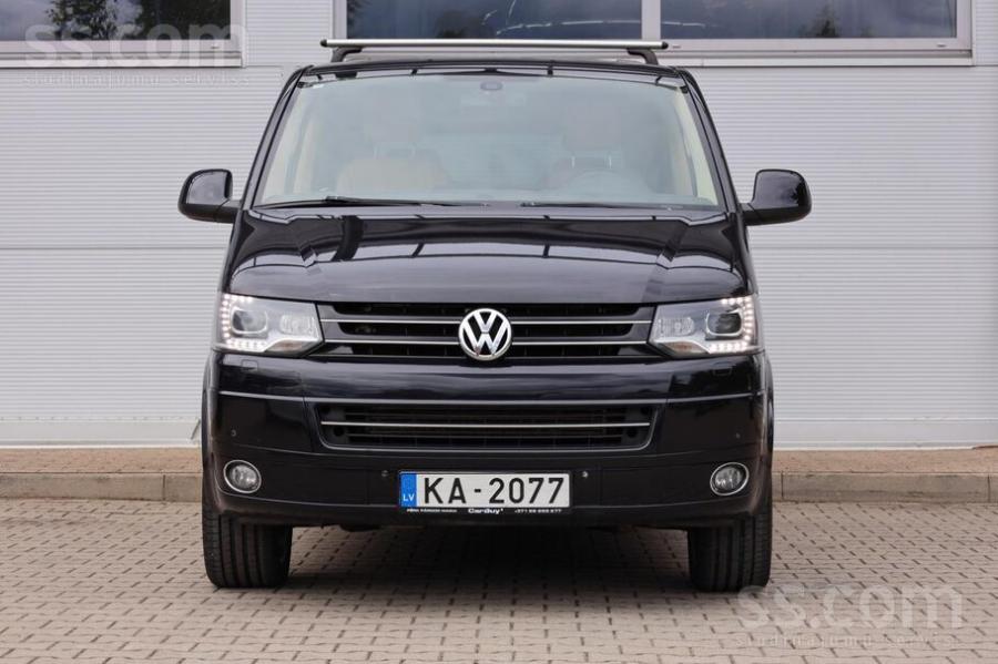 Black Volkswagen Multivan 2015 in Riga, with an engine capacity of 2.00 L and mileage of 0 thousand km for 17995 €, photo 4 on AUTOMOTO.COM.LV