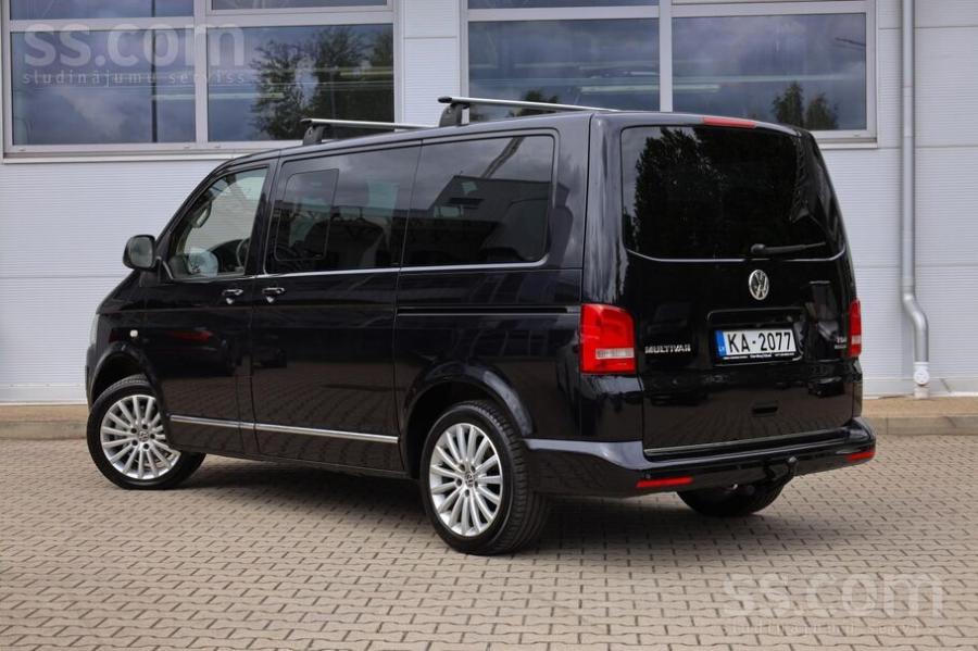 Black Volkswagen Multivan 2015 in Riga, with an engine capacity of 2.00 L and mileage of 0 thousand km for 17995 €, photo 7 on AUTOMOTO.COM.LV
