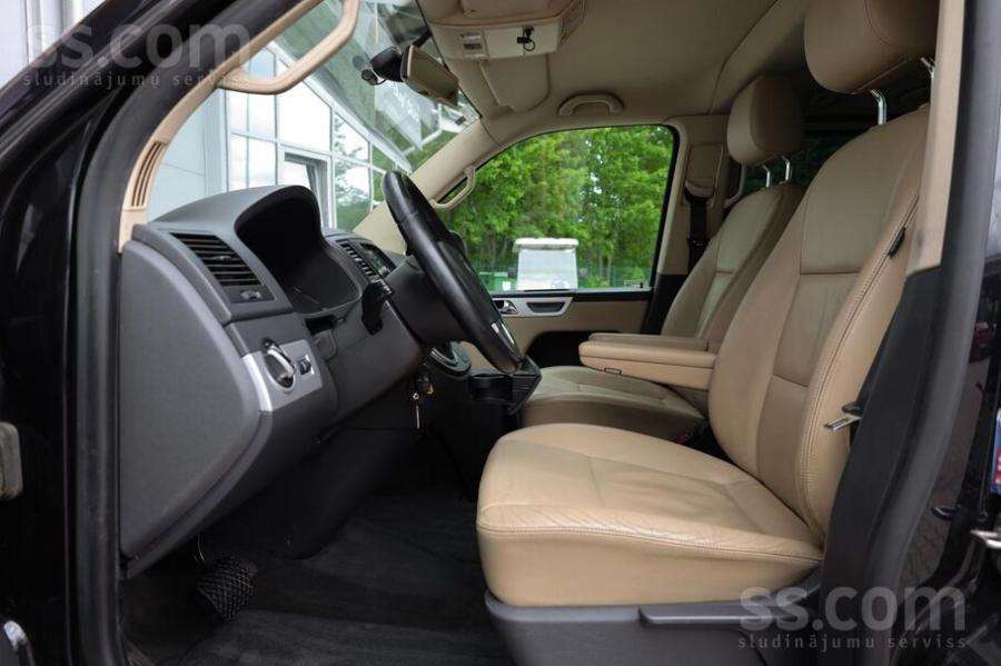 Black Volkswagen Multivan 2015 in Riga, with an engine capacity of 2.00 L and mileage of 0 thousand km for 17995 €, photo 12 on AUTOMOTO.COM.LV