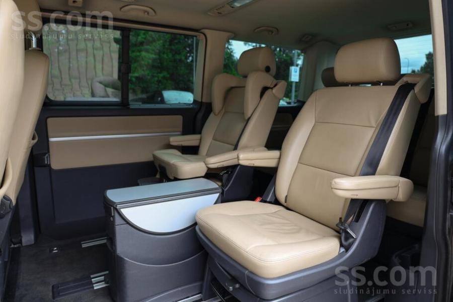 Black Volkswagen Multivan 2015 in Riga, with an engine capacity of 2.00 L and mileage of 0 thousand km for 17995 €, photo 16 on AUTOMOTO.COM.LV