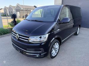 Black Volkswagen Multivan 2016 in Kaunas, with an engine capacity of 1.97 L and mileage of 169 thousand km for 21900 €, photo 8 on AUTOMOTO.COM.LV