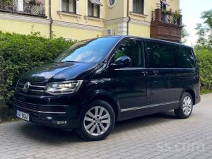 Black Volkswagen Multivan 2018 in Riga, with an engine capacity of 2.00 L and mileage of 235 thousand km for 26490 €, photo 6 on AUTOMOTO.COM.LV