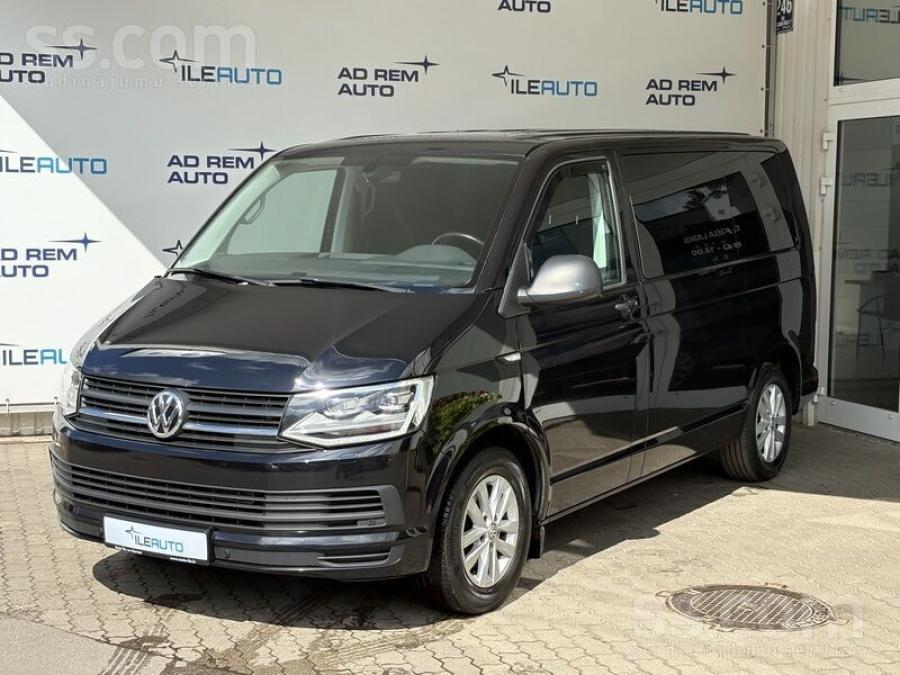 Black Volkswagen Multivan 2018 in Riga, with an engine capacity of 2.00 L and mileage of 195 thousand km for 25500 €, photo 1 on AUTOMOTO.COM.LV