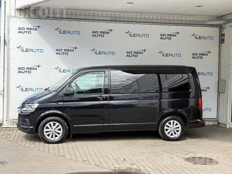 Black Volkswagen Multivan 2018 in Riga, with an engine capacity of 2.00 L and mileage of 195 thousand km for 25500 €, photo 3 on AUTOMOTO.COM.LV