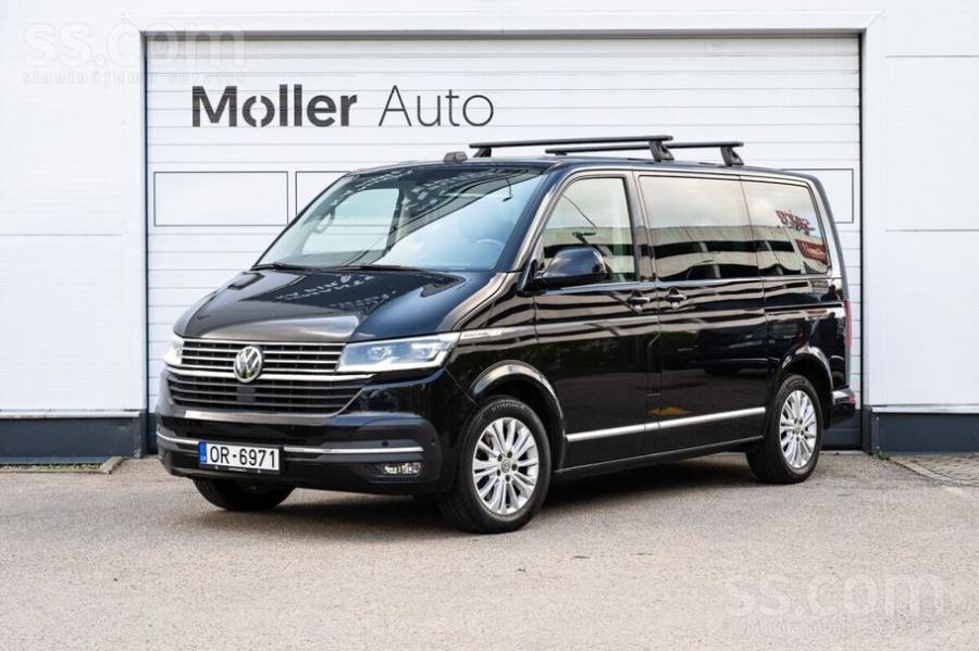 Black Volkswagen Multivan 2020 in Riga, with an engine capacity of 2.00 L and mileage of 175 thousand km for 28950 €, photo 1 on AUTOMOTO.COM.LV