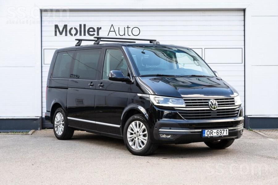 Black Volkswagen Multivan 2020 in Riga, with an engine capacity of 2.00 L and mileage of 175 thousand km for 28950 €, photo 3 on AUTOMOTO.COM.LV