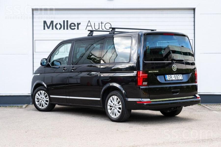 Black Volkswagen Multivan 2020 in Riga, with an engine capacity of 2.00 L and mileage of 175 thousand km for 28950 €, photo 5 on AUTOMOTO.COM.LV