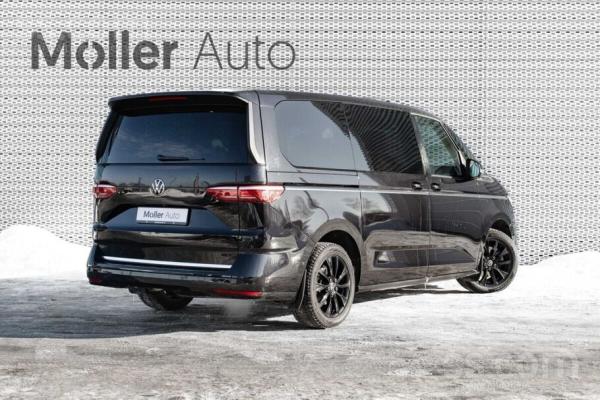 Black Volkswagen Multivan 2024 in Riga, with an engine capacity of 2.00 L and mileage of 19 thousand km for 59900 €, photo 4 on AUTOMOTO.COM.LV
