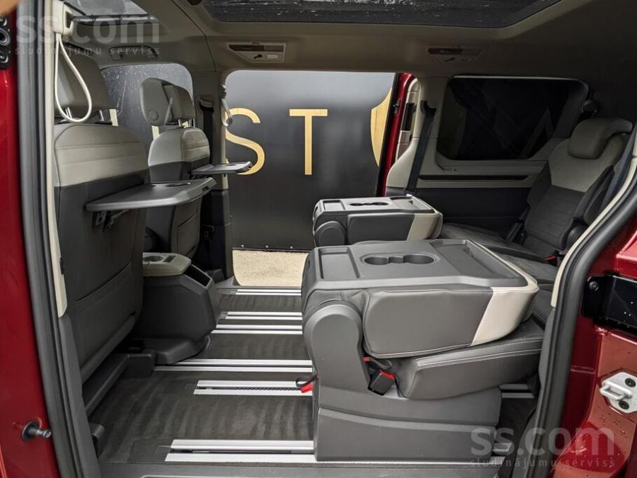 Black Volkswagen Multivan 2024 in Tukums, with an engine capacity of 2.00 L and mileage of 35 thousand km for 49990 €, photo 20 on AUTOMOTO.COM.LV