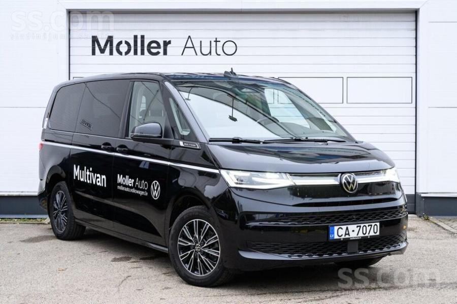 Black Volkswagen Multivan 2026 in Riga, with an engine capacity of 2.00 L and mileage of 17 thousand km for 58700 €, photo 3 on AUTOMOTO.COM.LV