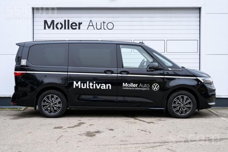 Black Volkswagen Multivan 2026 in Riga, with an engine capacity of 2.00 L and mileage of 17 thousand km for 58700 €, photo 6 on AUTOMOTO.COM.LV
