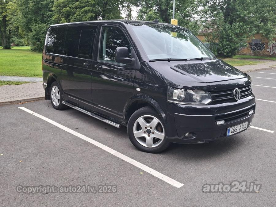 Black Volkswagen Multivan 2006 in Tallinn, with an engine capacity of 2.50 L and mileage of 368 thousand km for 5900 €, photo 4 on AUTOMOTO.COM.LV