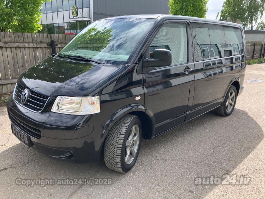 Black Volkswagen Multivan 2008 in Tartu, with an engine capacity of 2.50 L and mileage of 243 thousand km for 11900 €, photo 1 on AUTOMOTO.COM.LV