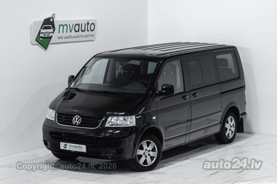 Black Volkswagen Multivan 2008 in Tallinn, with an engine capacity of 2.50 L and mileage of 160 thousand km for 10990 €, photo 1 on AUTOMOTO.COM.LV