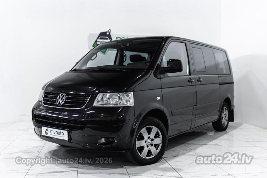 Black Volkswagen Multivan 2008 in Tallinn, with an engine capacity of 2.50 L and mileage of 160 thousand km for 10990 €, photo 4 on AUTOMOTO.COM.LV