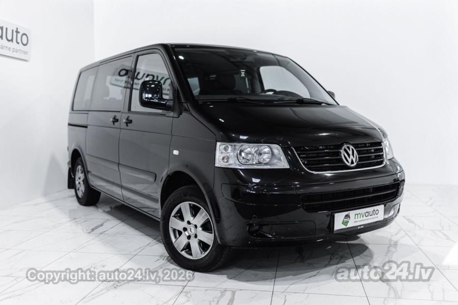Black Volkswagen Multivan 2008 in Tallinn, with an engine capacity of 2.50 L and mileage of 160 thousand km for 10990 €, photo 6 on AUTOMOTO.COM.LV