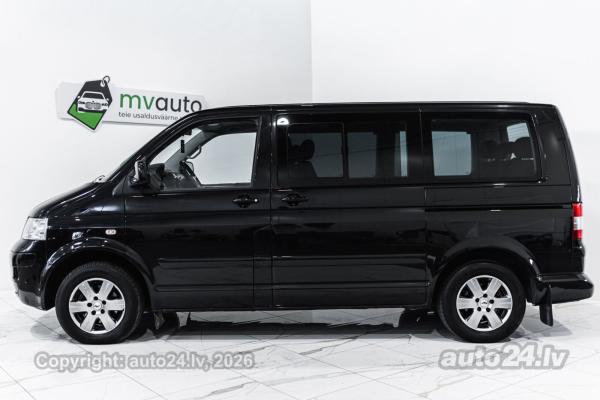 Black Volkswagen Multivan 2008 in Tallinn, with an engine capacity of 2.50 L and mileage of 160 thousand km for 10990 €, photo 9 on AUTOMOTO.COM.LV