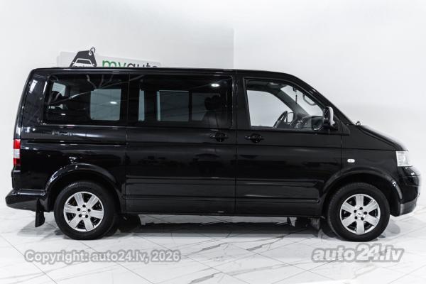 Black Volkswagen Multivan 2008 in Tallinn, with an engine capacity of 2.50 L and mileage of 160 thousand km for 10990 €, photo 10 on AUTOMOTO.COM.LV