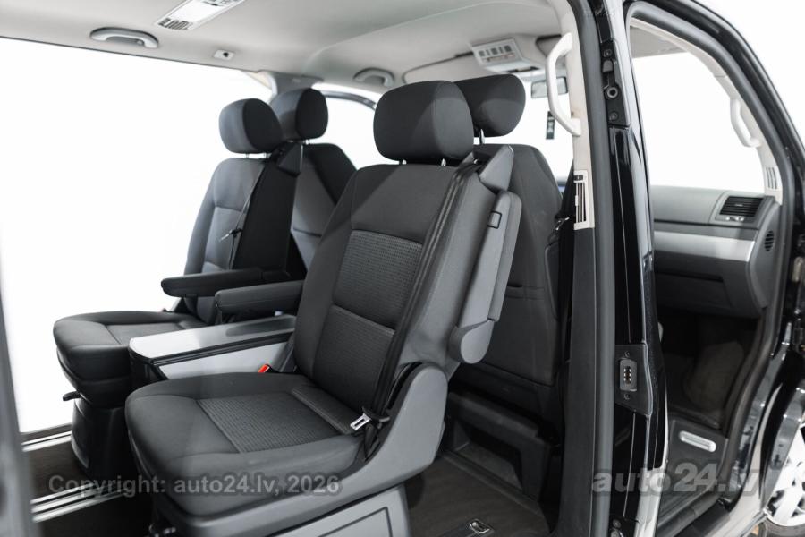 Black Volkswagen Multivan 2008 in Tallinn, with an engine capacity of 2.50 L and mileage of 160 thousand km for 10990 €, photo 20 on AUTOMOTO.COM.LV