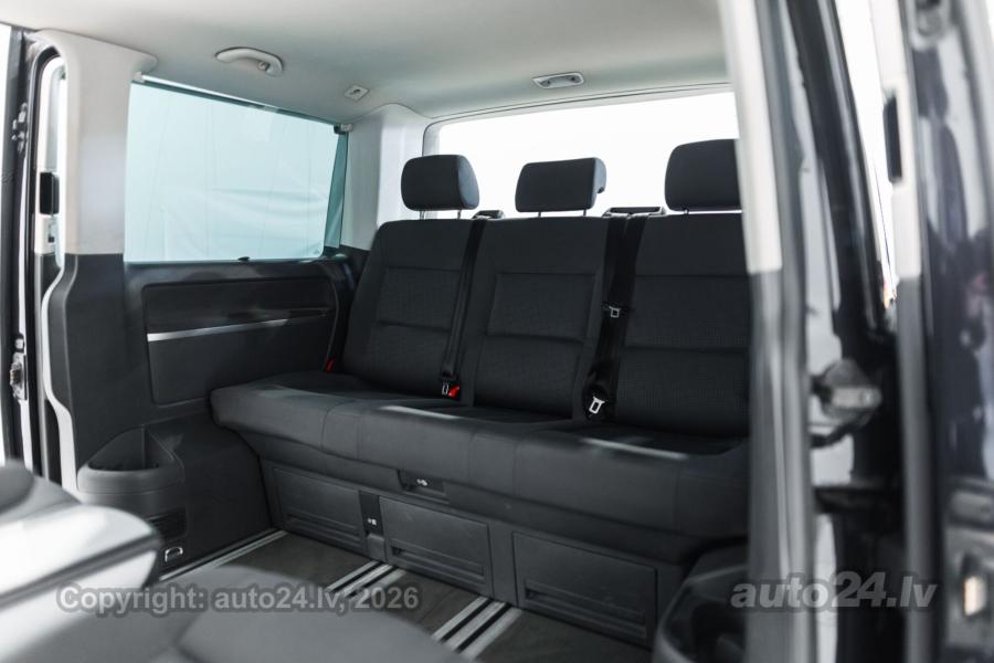 Black Volkswagen Multivan 2008 in Tallinn, with an engine capacity of 2.50 L and mileage of 160 thousand km for 10990 €, photo 21 on AUTOMOTO.COM.LV