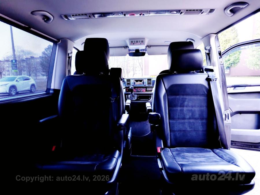 Black Volkswagen Multivan 2016 in Tallinn, with an engine capacity of 2.00 L and mileage of 345 thousand km for 19999 €, photo 16 on AUTOMOTO.COM.LV
