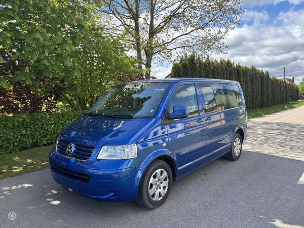 Blue Volkswagen Multivan 2004 in Jurbarkas, with an engine capacity of 2.46 L and mileage of 265 thousand km for 5900 €, photo 1 on AUTOMOTO.COM.LV