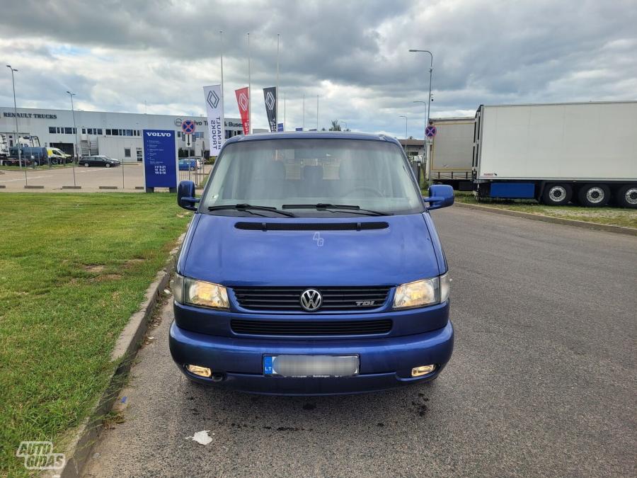 Blue Volkswagen Multivan 1998 in Vilnius, with an engine capacity of 2.50 L and mileage of 346 thousand km for 4650 €, photo 3 on AUTOMOTO.COM.LV