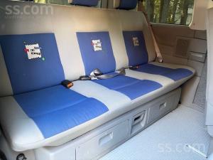 Blue Volkswagen Multivan 2001 in Riga, with an engine capacity of 2.50 L and mileage of 446 thousand km for 7200 €, photo 10 on AUTOMOTO.COM.LV