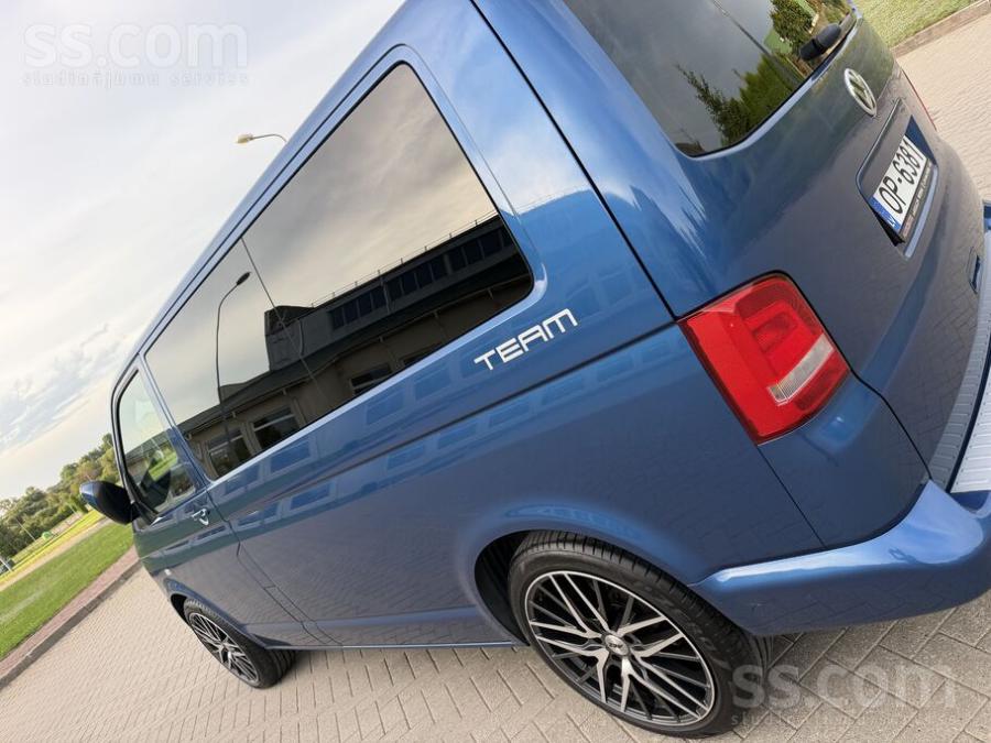 Blue Volkswagen Multivan 2011 in Ludza, with an engine capacity of 2.00 L and mileage of 0 thousand km for 17500 €, photo 13 on AUTOMOTO.COM.LV
