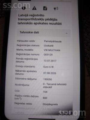 Zils Volkswagen Multivan 2017 Rīga, ar dzinēja tilpumu 2.00 L un nobraukumu 195 tūkst. km par 20900 €, foto 6 vietnē AUTOMOTO.COM.LV