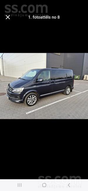 Blue Volkswagen Multivan 2019 in Riga, with an engine capacity of 2.00 L and mileage of 360 thousand km for 25000 €, photo 3 on AUTOMOTO.COM.LV