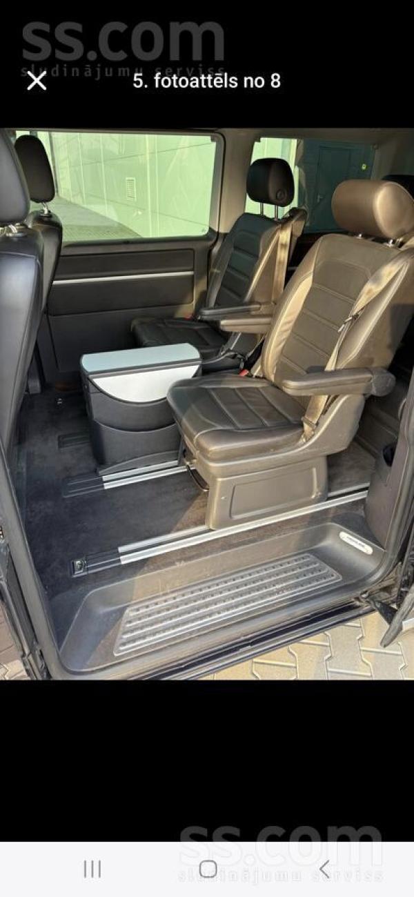 Blue Volkswagen Multivan 2019 in Riga, with an engine capacity of 2.00 L and mileage of 360 thousand km for 25000 €, photo 5 on AUTOMOTO.COM.LV