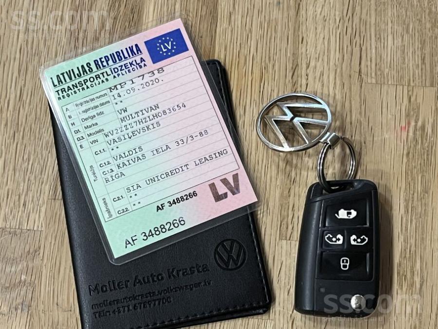 Blue Volkswagen Multivan 2020 in Riga, with an engine capacity of 2.00 L and mileage of 116 thousand km for 37900 €, photo 13 on AUTOMOTO.COM.LV