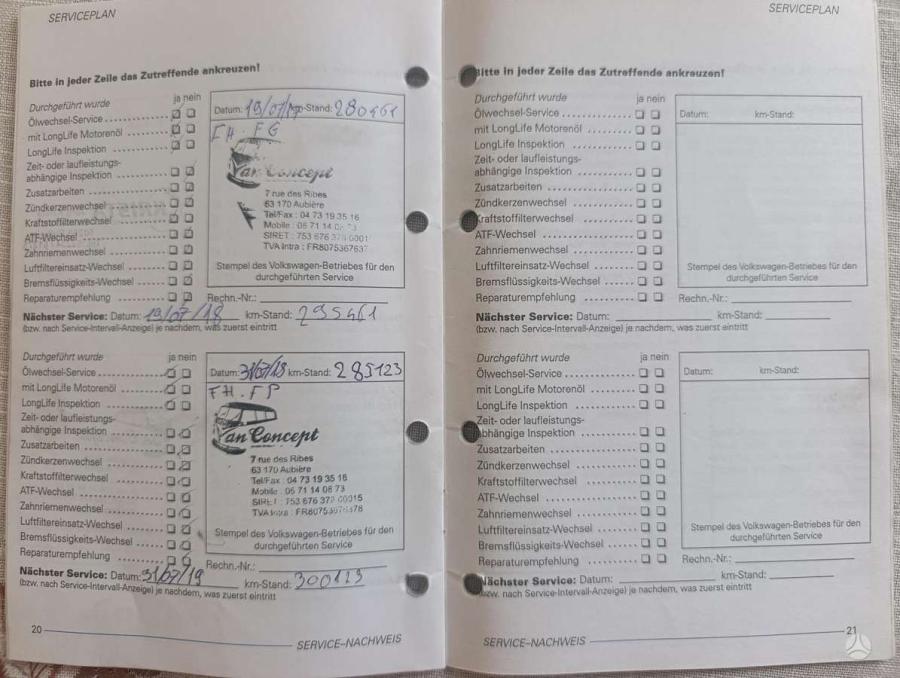 Синий Фольксваген Мультиван 2002 в Кедайняй, объемом двигателя 2.50 л и пробегом 325 тыс. км за 13990 €, фото 46 на AUTOMOTO.COM.LV