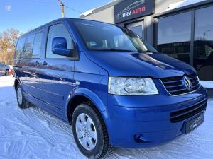Blue Volkswagen Multivan 2004 in Kedainiai, with an engine capacity of 2.46 L and mileage of 309 thousand km for 8850 €, photo 5 on AUTOMOTO.COM.LV
