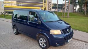 Blue Volkswagen Multivan 2007 in Riga, with an engine capacity of 2.50 L and mileage of 269 thousand km for 7900 €, photo 1 on AUTOMOTO.COM.LV