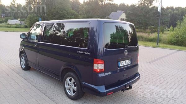 Blue Volkswagen Multivan 2007 in Riga, with an engine capacity of 2.50 L and mileage of 269 thousand km for 7900 €, photo 5 on AUTOMOTO.COM.LV