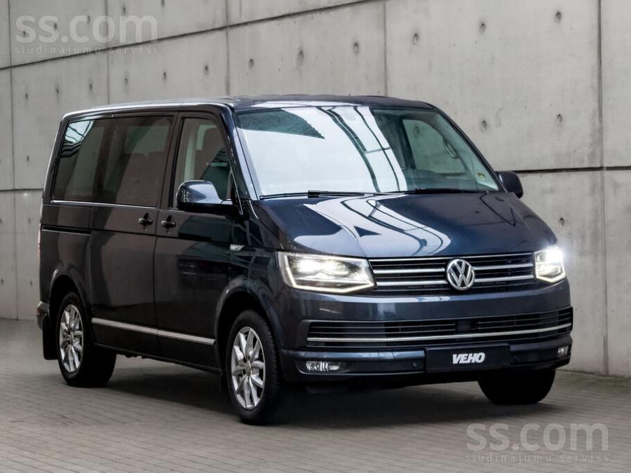 Zils Volkswagen Multivan 2017 Rīga, ar dzinēja tilpumu 2.00 L un nobraukumu 264 tūkst. km par 22900 €, foto 1 vietnē AUTOMOTO.COM.LV
