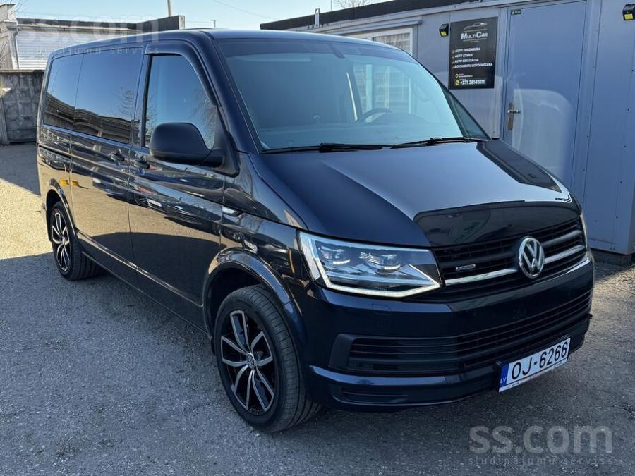 Blue Volkswagen Multivan 2020 in Daugavpils, with an engine capacity of 2.00 L and mileage of 0 thousand km for 27000 €, photo 1 on AUTOMOTO.COM.LV