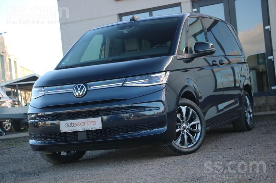 Blue Volkswagen Multivan 2022 in Tukums, with an engine capacity of 1.40 L and mileage of 73 thousand km for 39998 €, photo 1 on AUTOMOTO.COM.LV