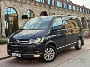 Zils Volkswagen Multivan 2016 Tallina, ar dzinēja tilpumu 2.00 L un nobraukumu 228 tūkst. km par 24999 €, foto  vietnē AUTOMOTO.COM.LV
